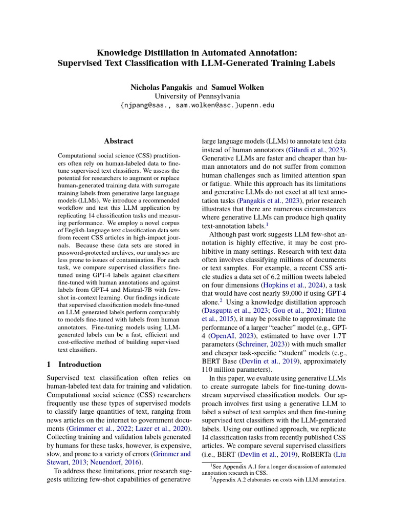 Knowledge Distillation in Automated Annotation | PDF