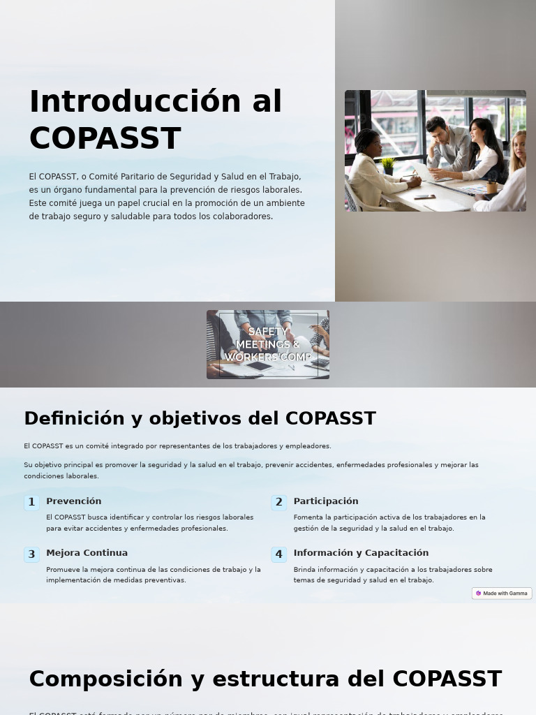 Introduccion Al COPASST | PDF