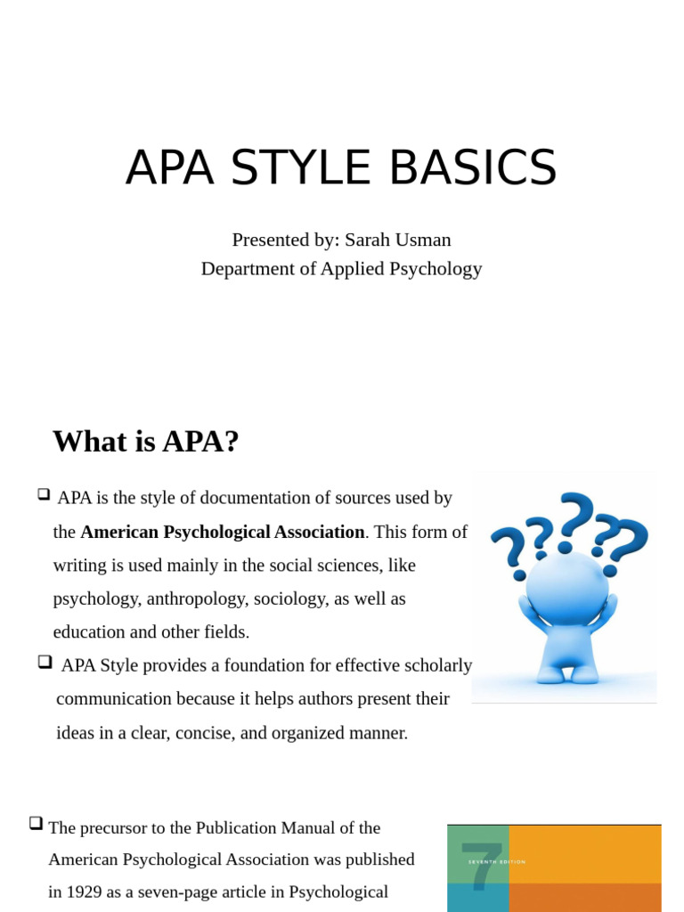 Apa Style | PDF