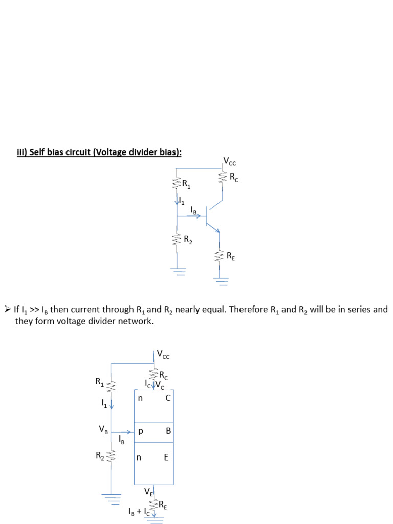 Self Bias | PDF | Bipolar Junction Transistor | Electrical Components