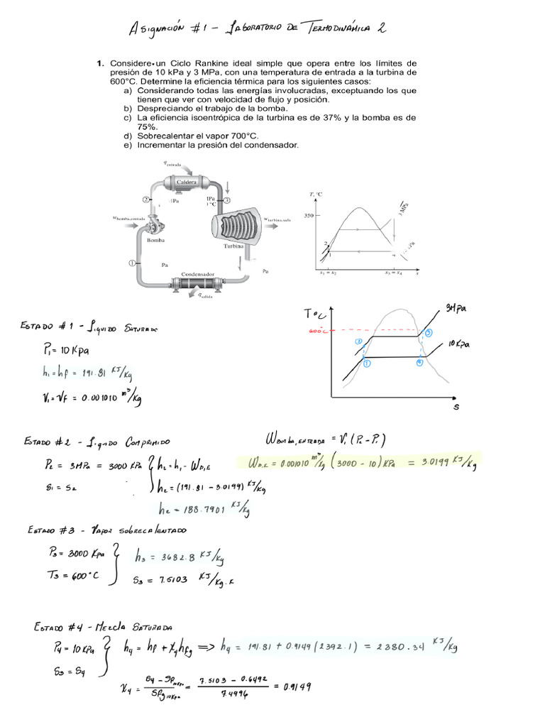 Tarea 1 Lab de Termo 2 | PDF