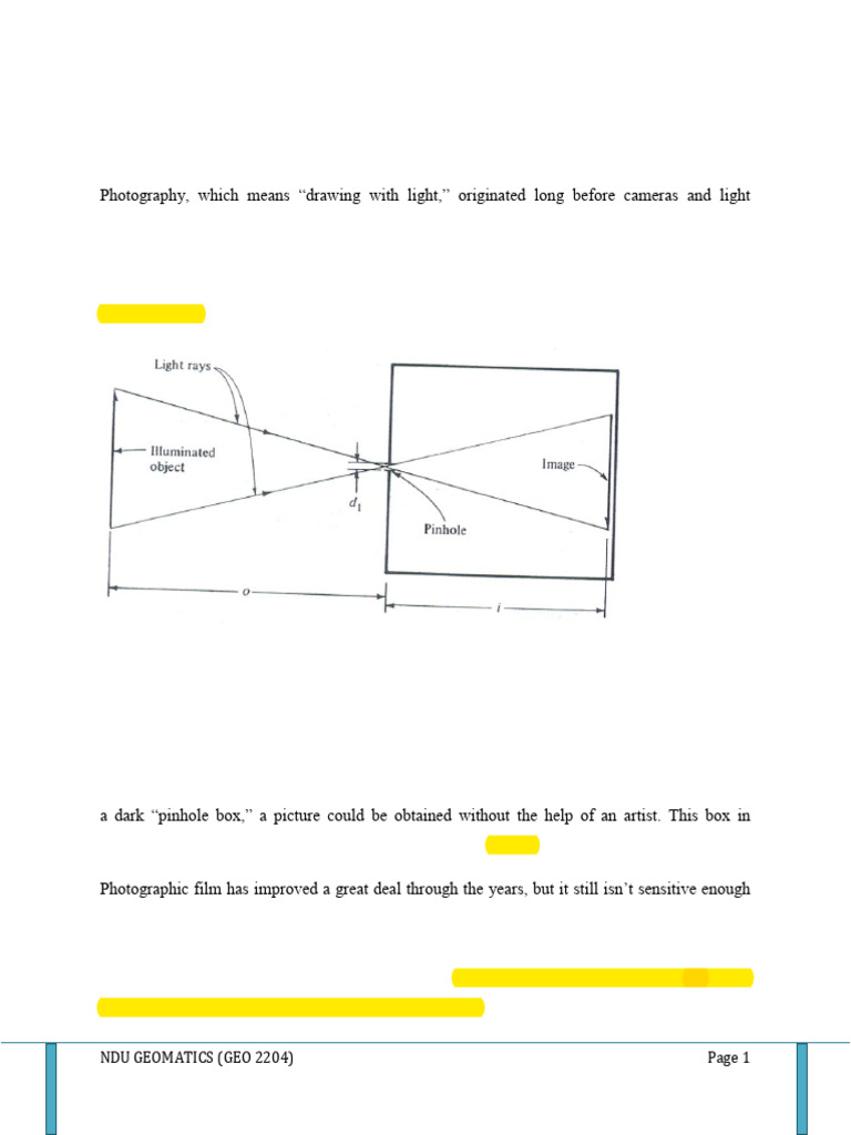 Topic 3 Photographic Process | PDF