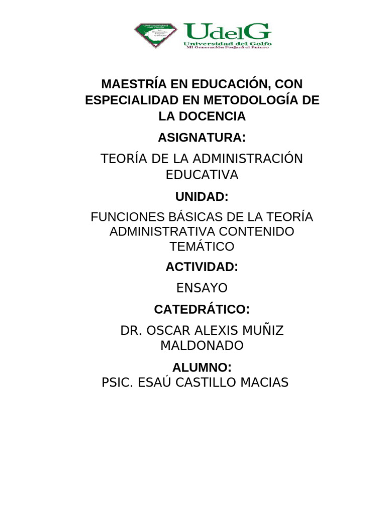 Psic. Esaú Castillo Macias Actividad II | PDF