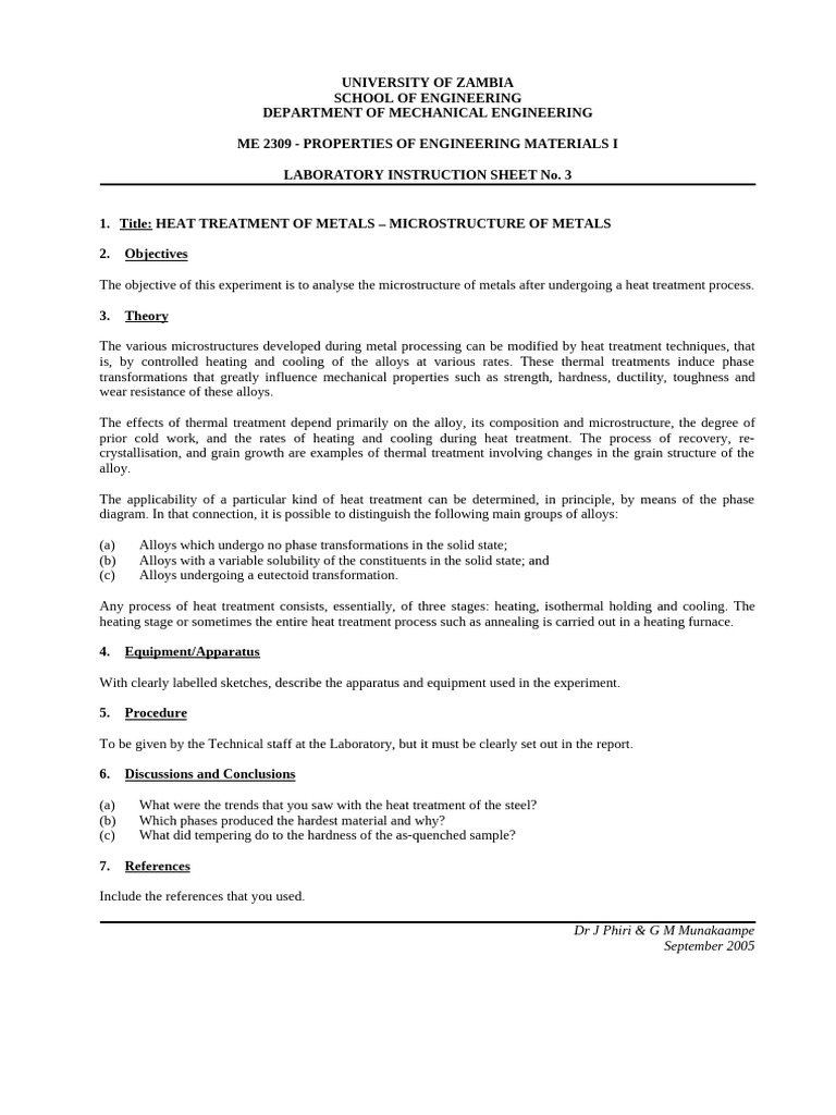 Lab 03 - Microstructure of Metals | PDF