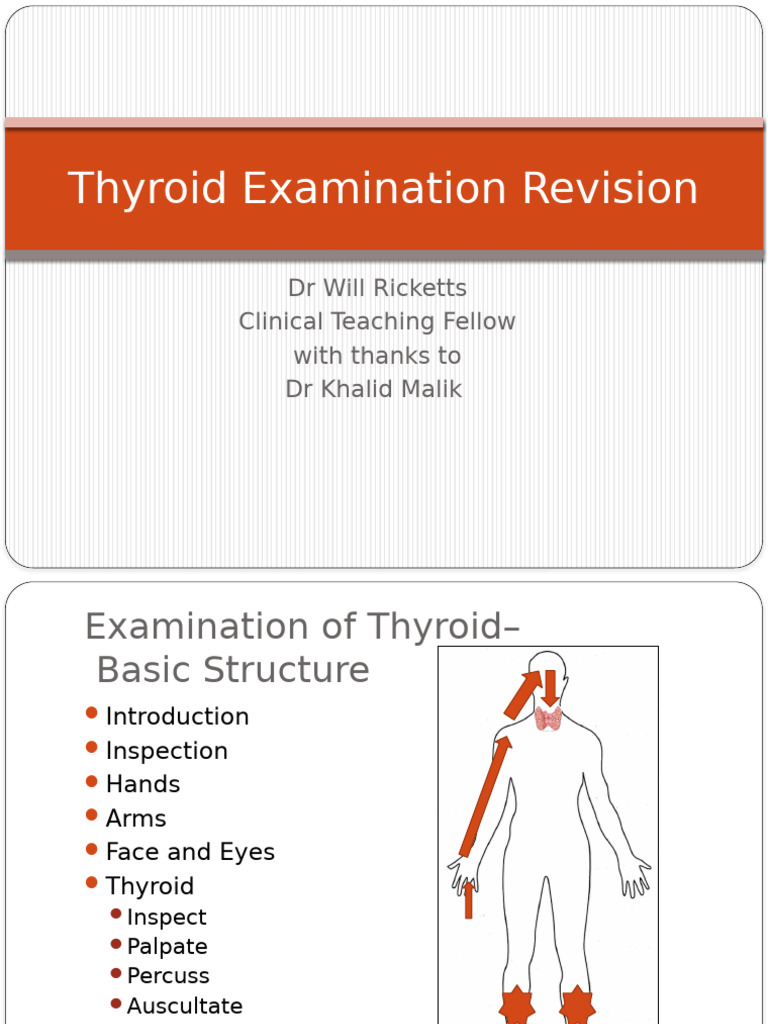 Thyroid Examination Revision | PDF
