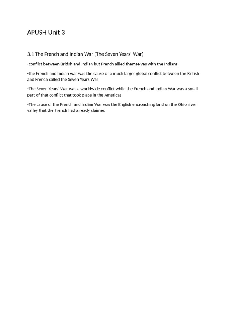 Apush Unit 3 | PDF