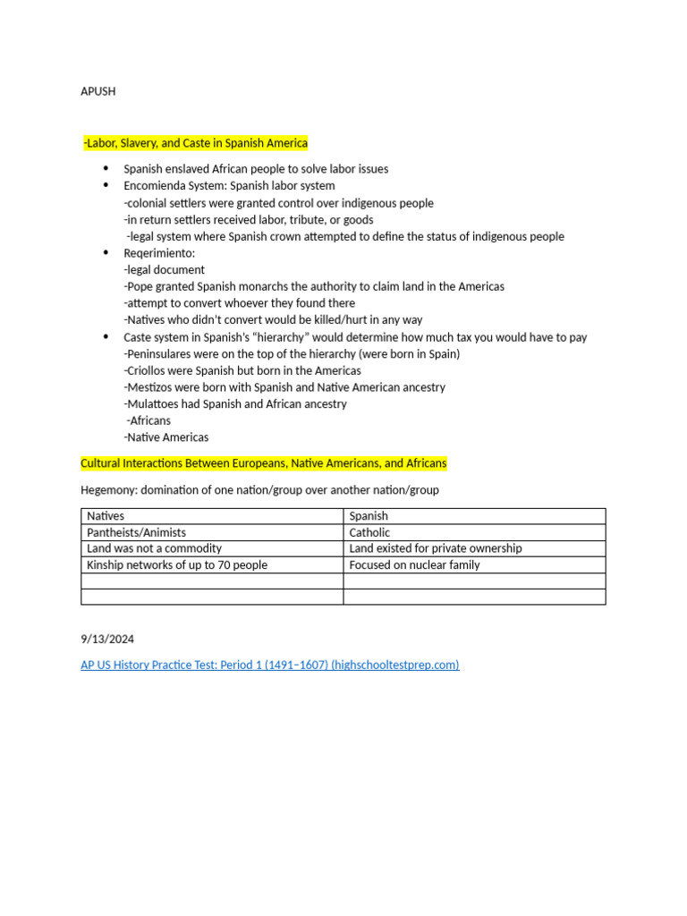 APUSH | PDF