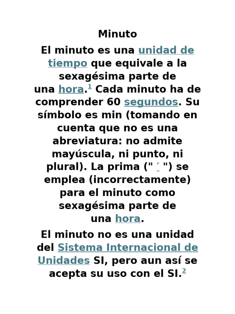 El Minuto | PDF