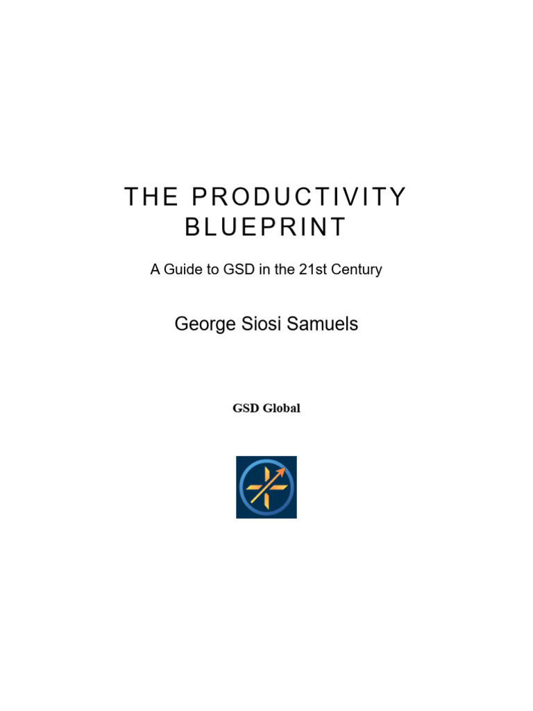 The Productivity Blueprint | PDF