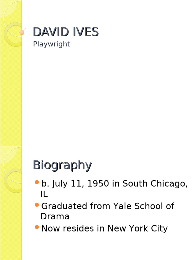 2355 DAVID IVES PowerPoints | PDF