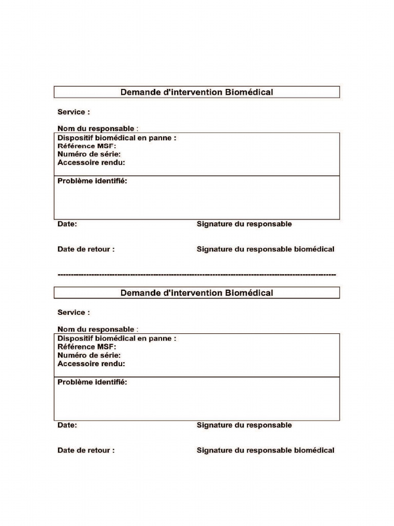 Demande d'intervention | PDF