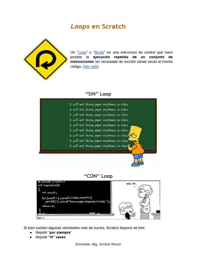 Loops en Scratch | PDF