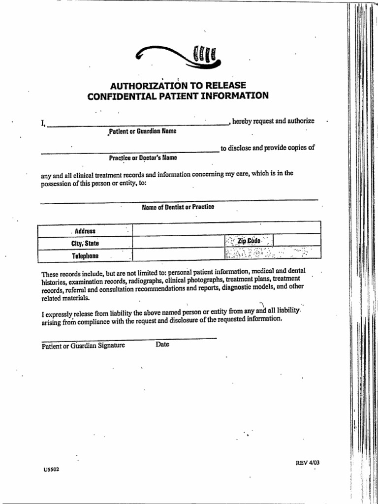 Record Release Form 9 | PDF