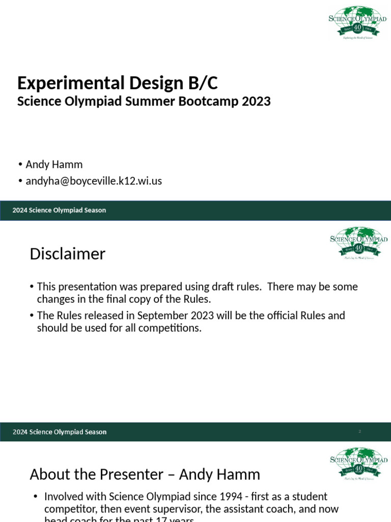 Experimental Design Intro | PDF