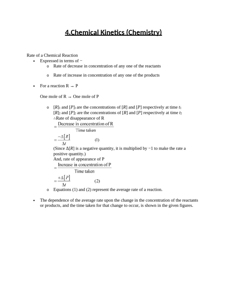 Chapter4_Kinetics | PDF