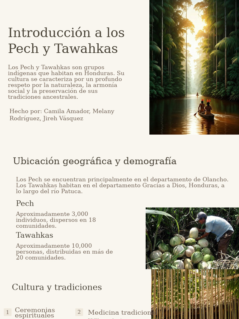 Introduccion A Los Pech y Tawahkas | PDF | Deforestación | Hogar ...
