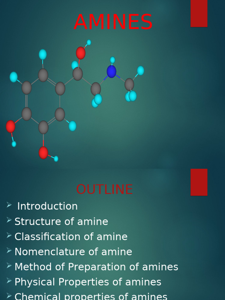 Amines.ppt CLASS XII Part 1 | PDF