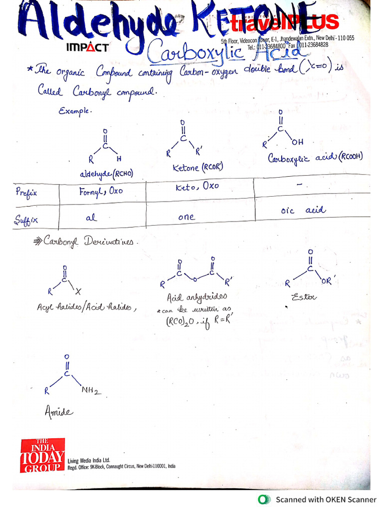 Aldehyde Ketone & Carboxylic Acid | PDF