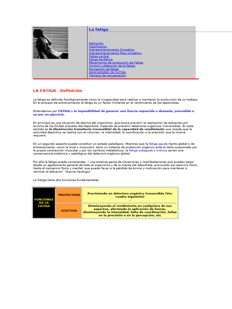 La Fatiga | PDF
