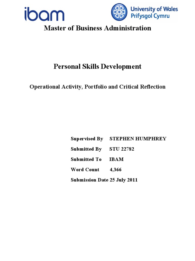 Personal Skills Development | PDF | Leadership | Strategic Management