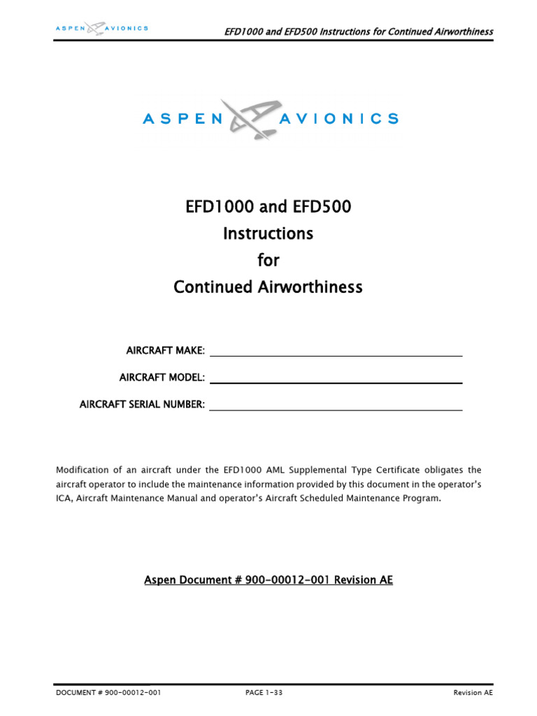 900-00012-001 Ae Efd1000-Efd500 Ica 2 | PDF