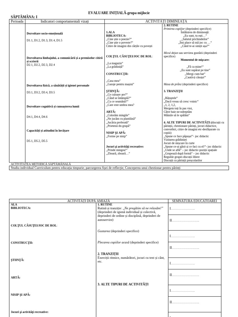 Model Planificare | PDF