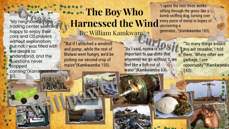 The Boy Who Harnessed The Wind Collage Project-2 | PDF