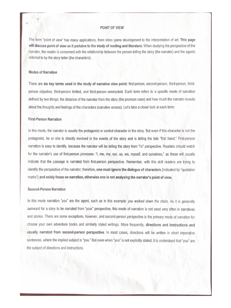 Point of View | PDF