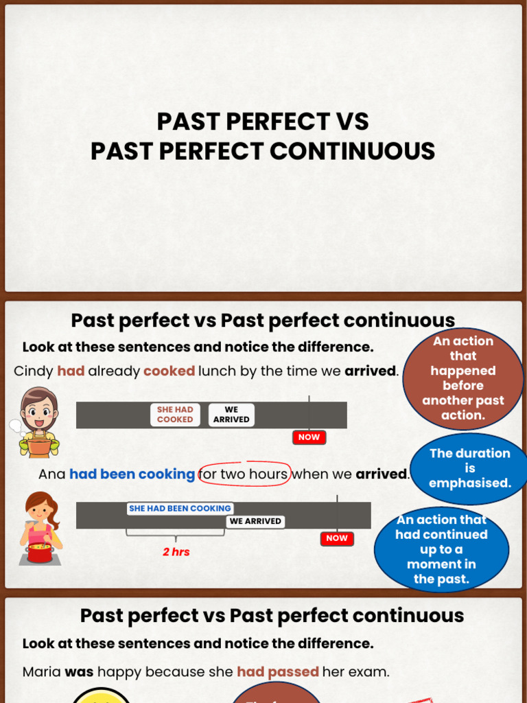 Past Perfect vs Past Perfect Continuous | PDF