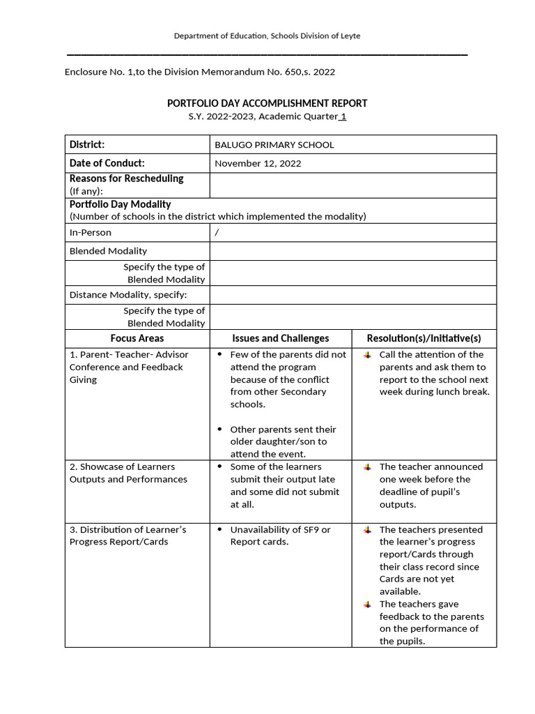 Balugo PS - QUARTER 1 - PORTFOLIO DAY ACR | PDF