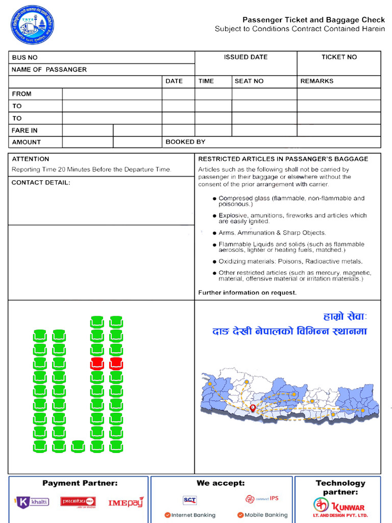 Bus Ticket Cancellation Policy | PDF
