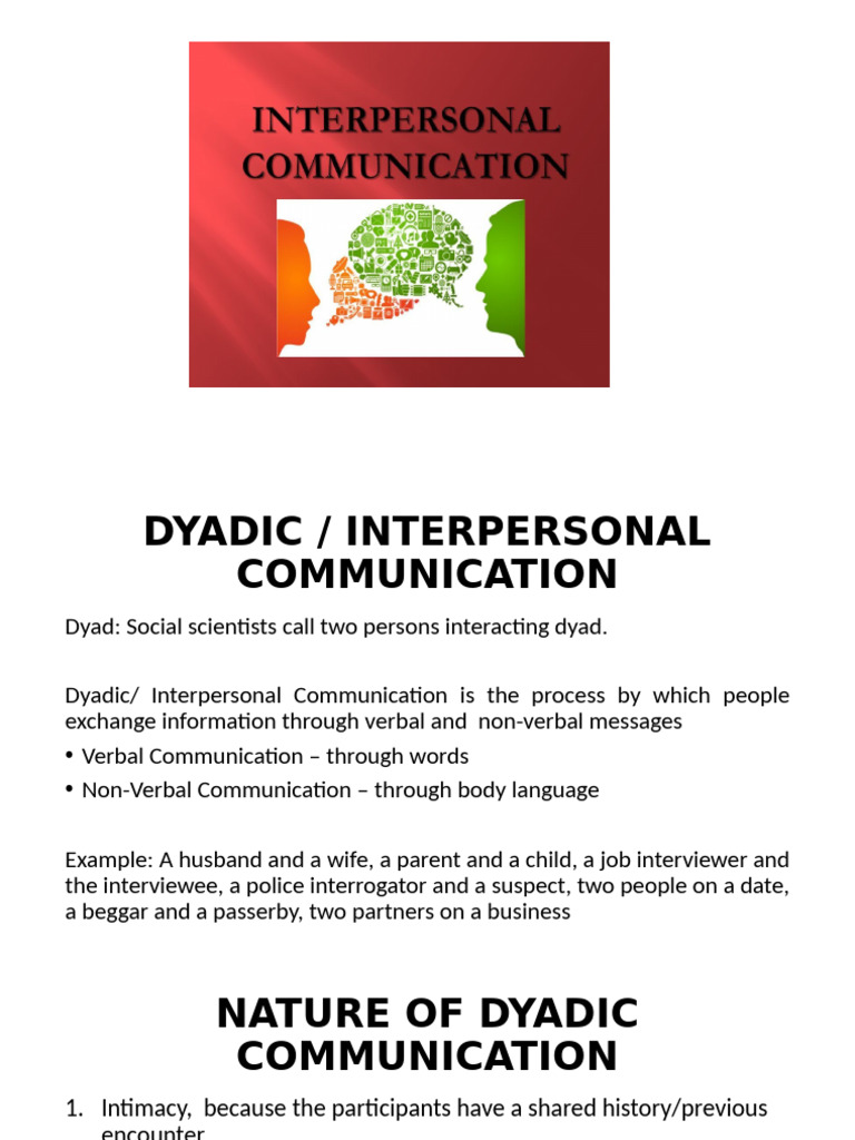 Types of Communication Interpersonal Commmunication | PDF