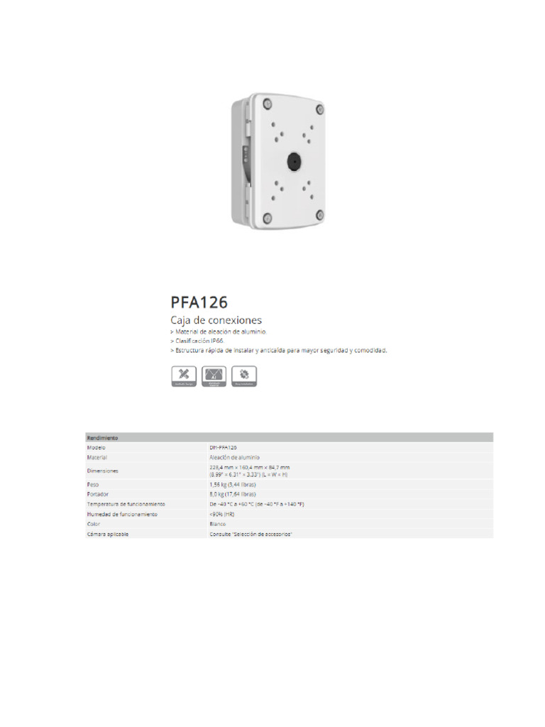 PFA126 Caja de Conexiones | PDF
