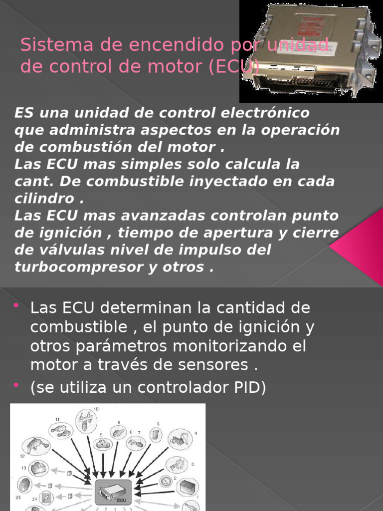 Sistema de Encendido Por Unidad de Control de Motor (ECU) | PDF