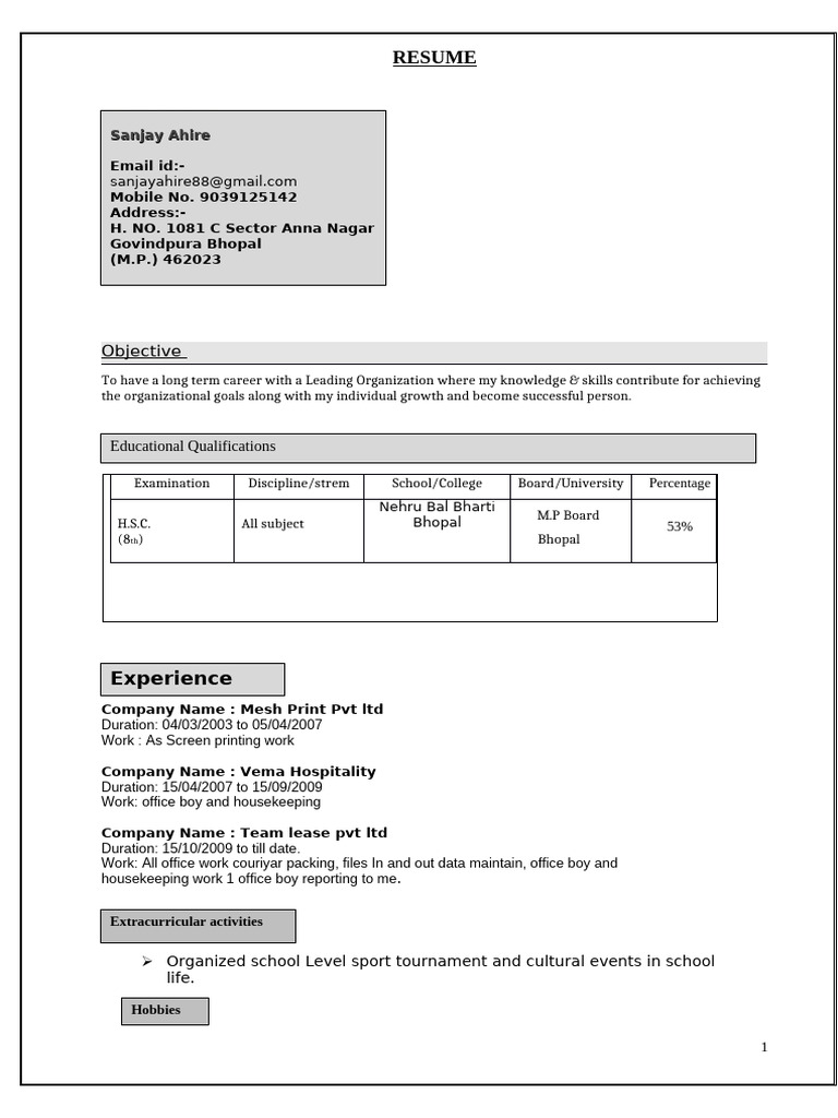 Pritam Kanade Resum | PDF
