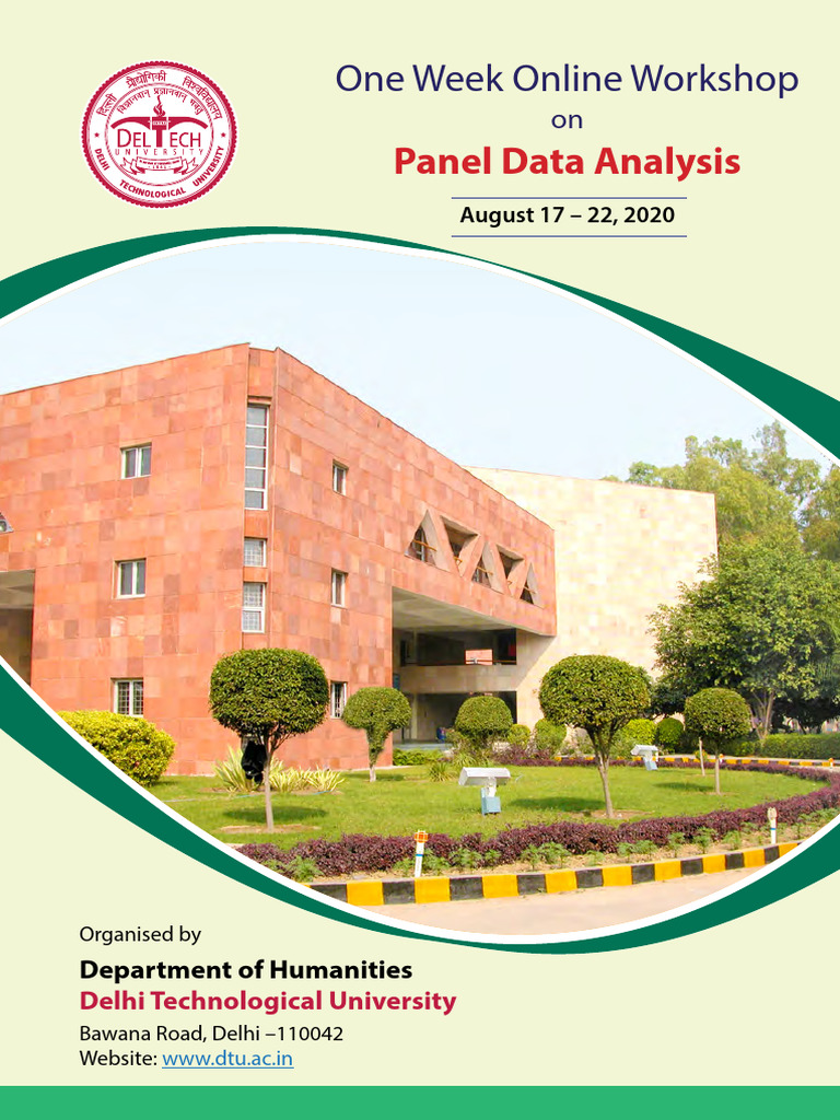 Panel Data Workshop - DTU - August 2020 | PDF
