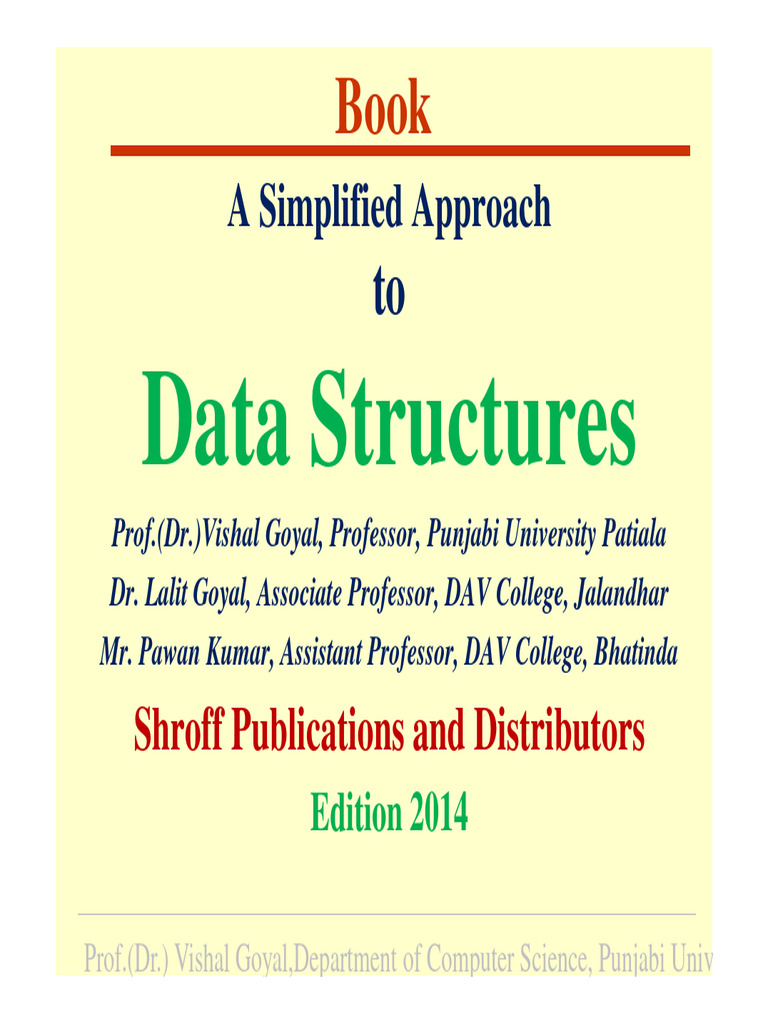 A Simplified Approach: Data Structures | PDF