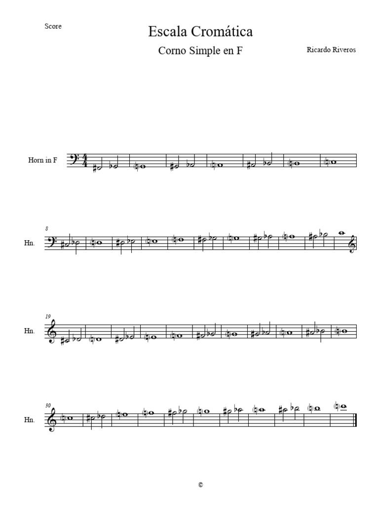 Posiciones Corno F | PDF