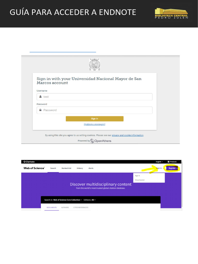 Guia de Acceso A Endnote | PDF