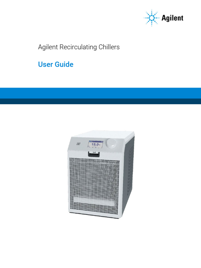 Agilent Chiller User Guide English | PDF | Pipe (Fluid Conveyance) | Valve