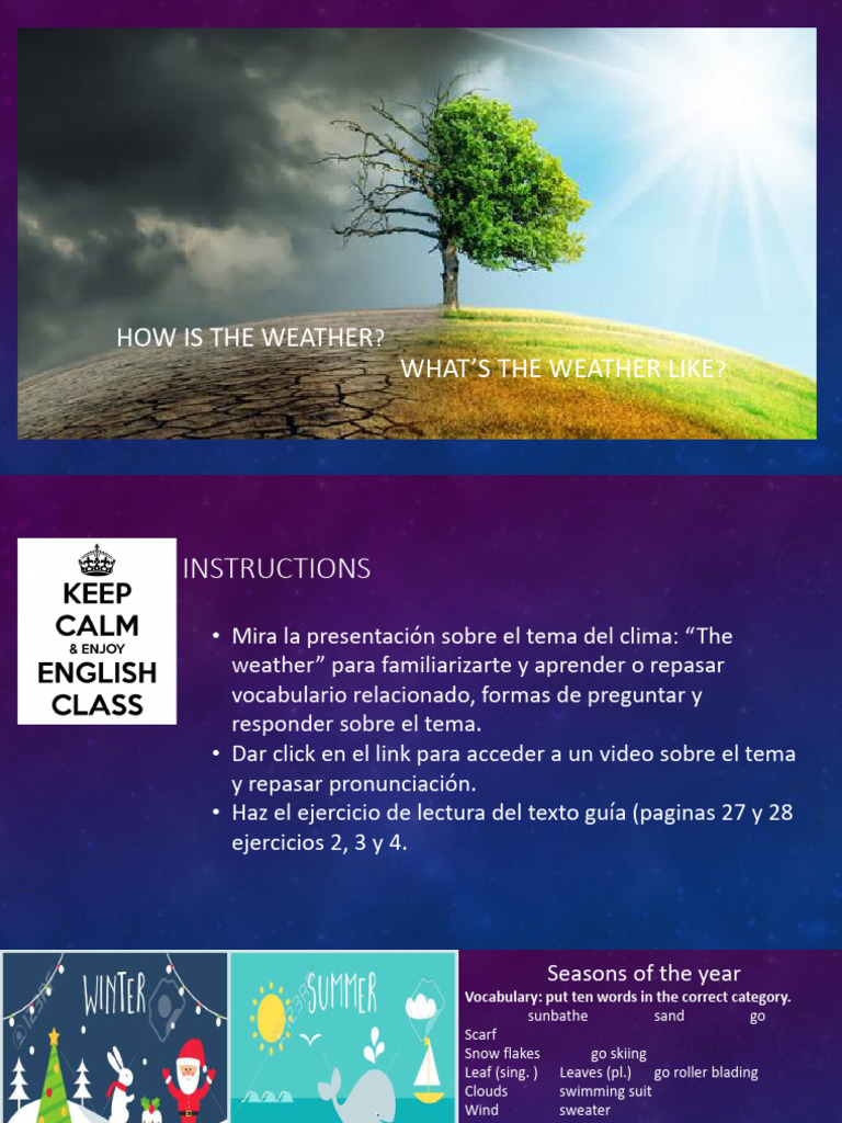Level 1 - THE WEATHER | PDF | Meteorological Phenomena | Science ...
