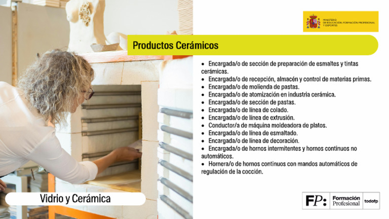 T Cnico en Fabricaci N de Productos Cer Micos | PDF
