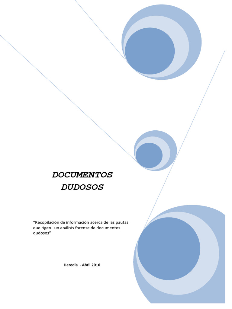 Análisis Forense de Documentos Dudosos | PDF | Escritura