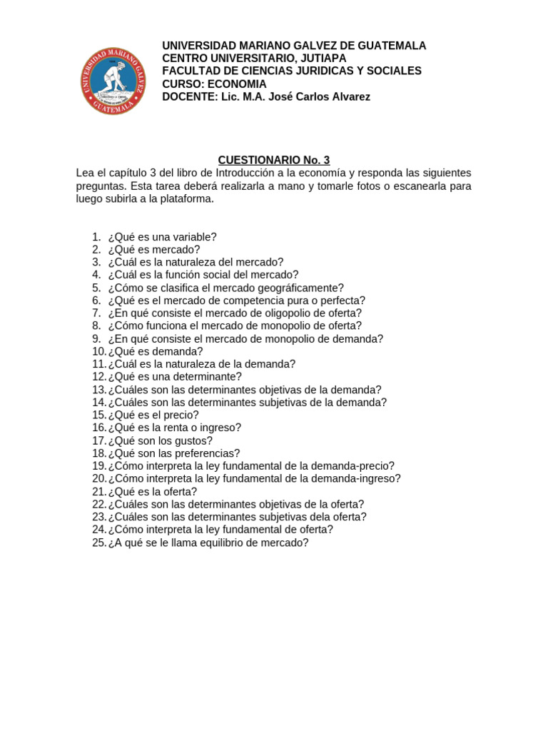 Cuestionario Capitulo 3 Tarea | PDF