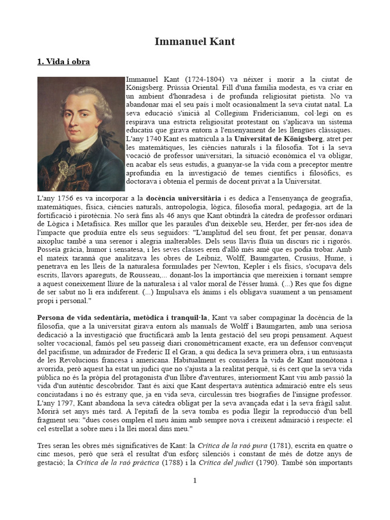 Immanuel Kant | PDF