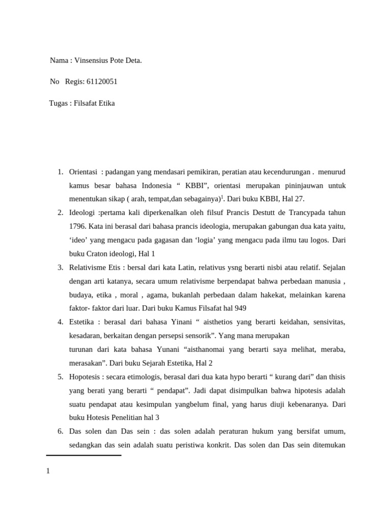 Tugas Etika Pote Deta | PDF