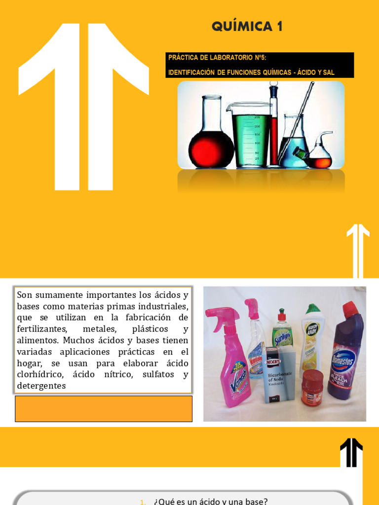 Sem 05 - Práctica 05 - Identificación de Funciones Químicas- Ácido ...