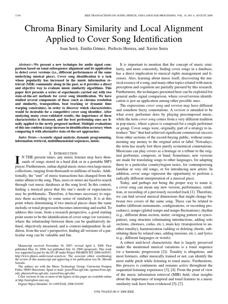 2008 Chroma Binary Similarity And Local Alignment Applied To Cover 4377