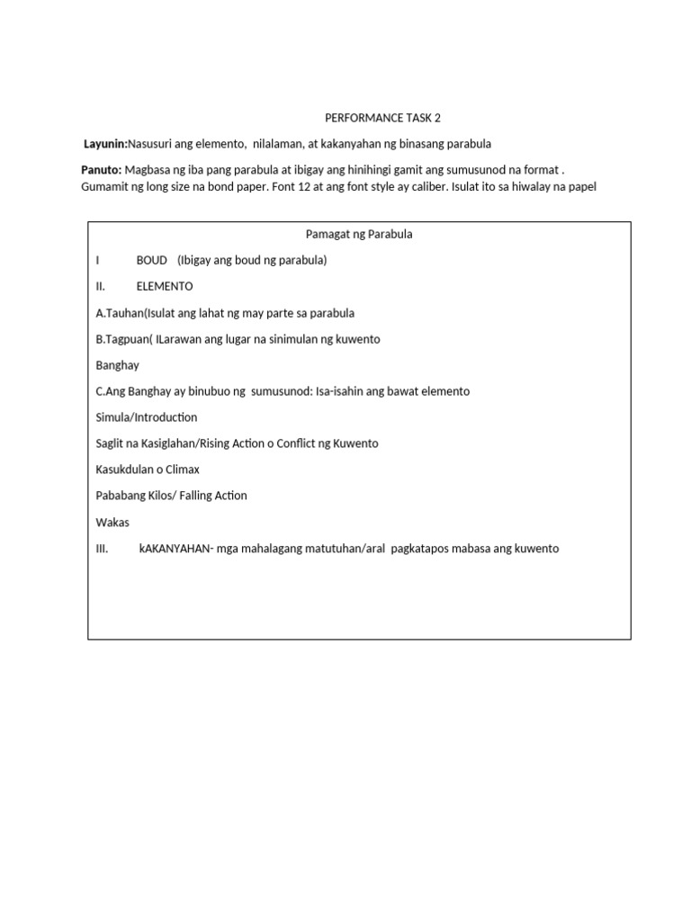 Performance Task 2 | PDF