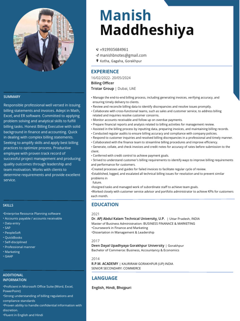CV Updated Manish | PDF